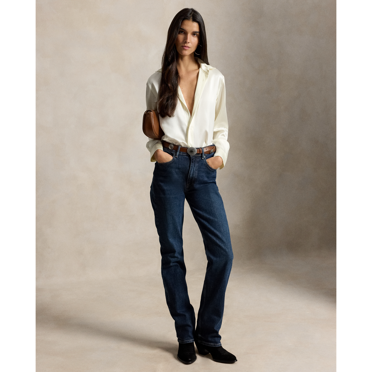 RALPH LAUREN Ralph Lauren Slim Fit Silk Shirt